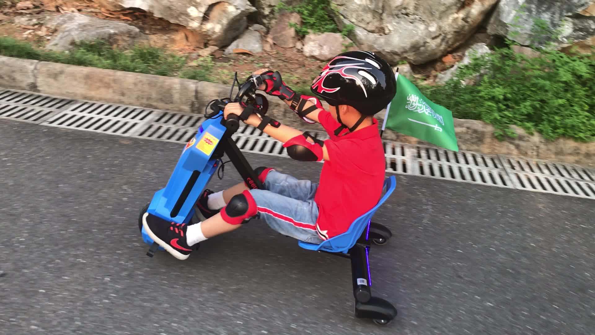 360 Three Wheel Electric Scooter For Kids Drifting Trike Scooter ...