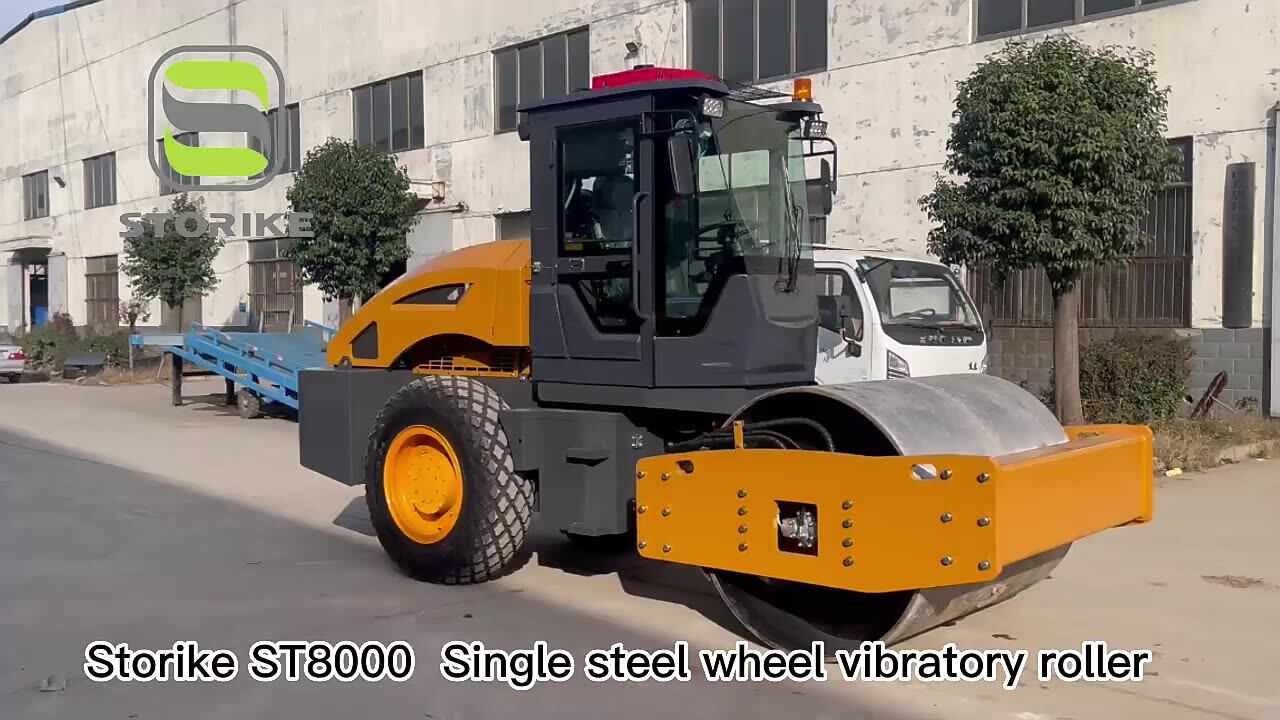 8 Ton Road Roller Compactor Storike Road Roller Single Road Roller High ...
