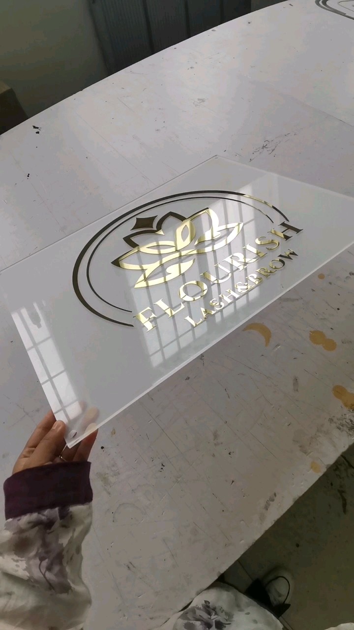 Glass Panels Company Logo Plexiglass Custom 3d Letters Wall Advertising ...