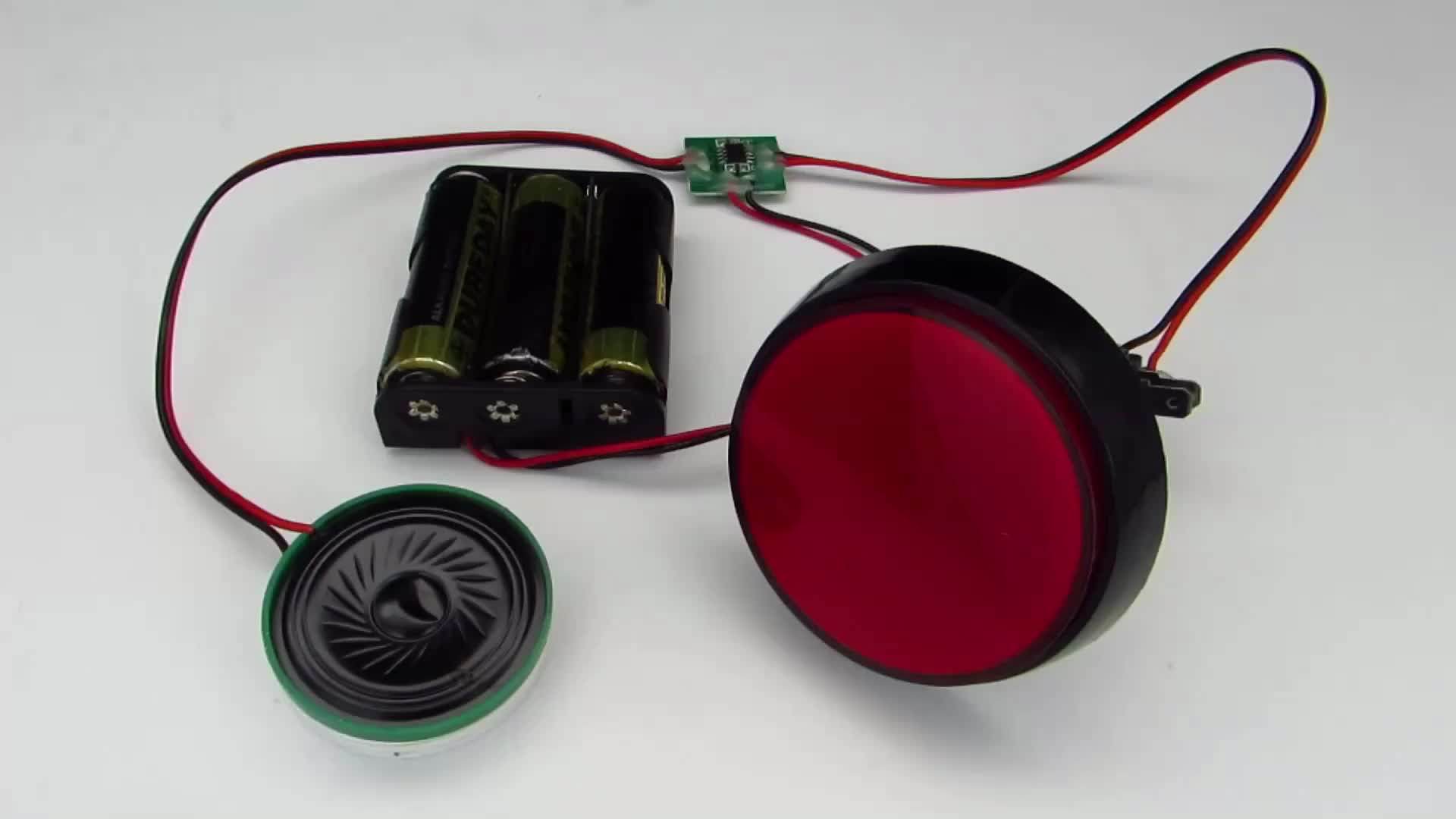 High Quality Recordable Voice Chip Big Red Push Button Sound Modules ...