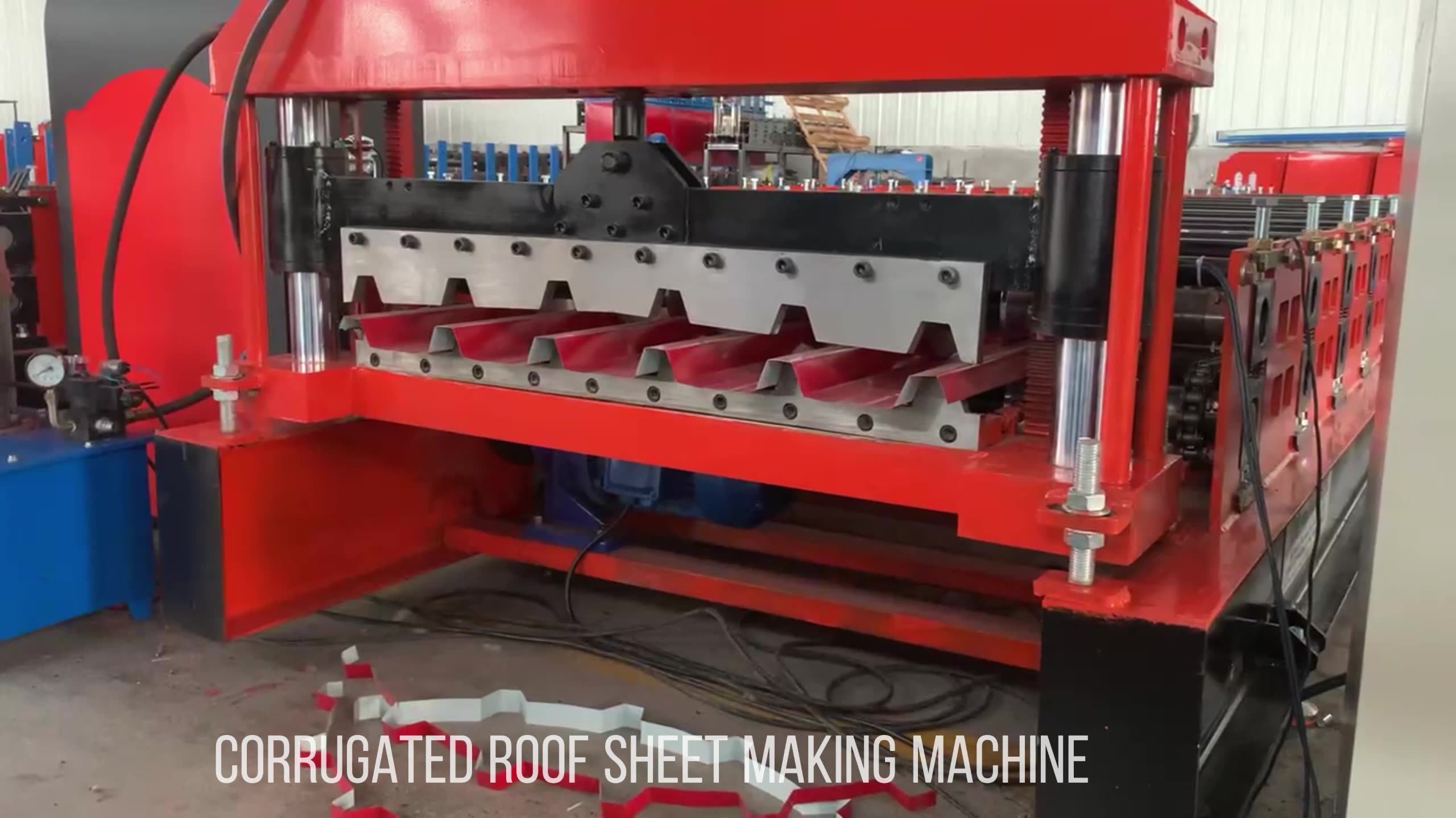 Galvanizing Metal Wall Roofing Sheet Cold Roll Forming Trapezoid Tile ...