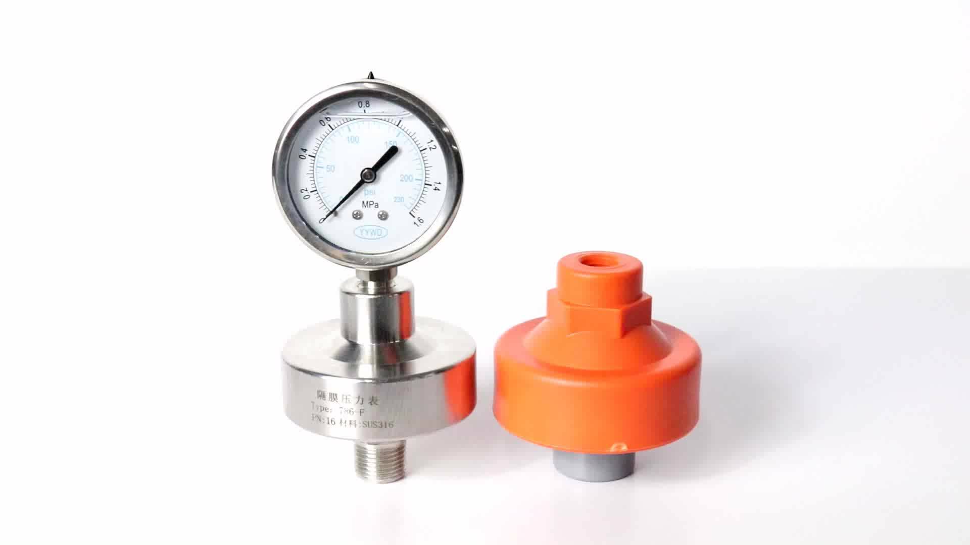 Stainless Steel Diaphragm Seal Type Pressure Gauges - Buy Diaphragm ...