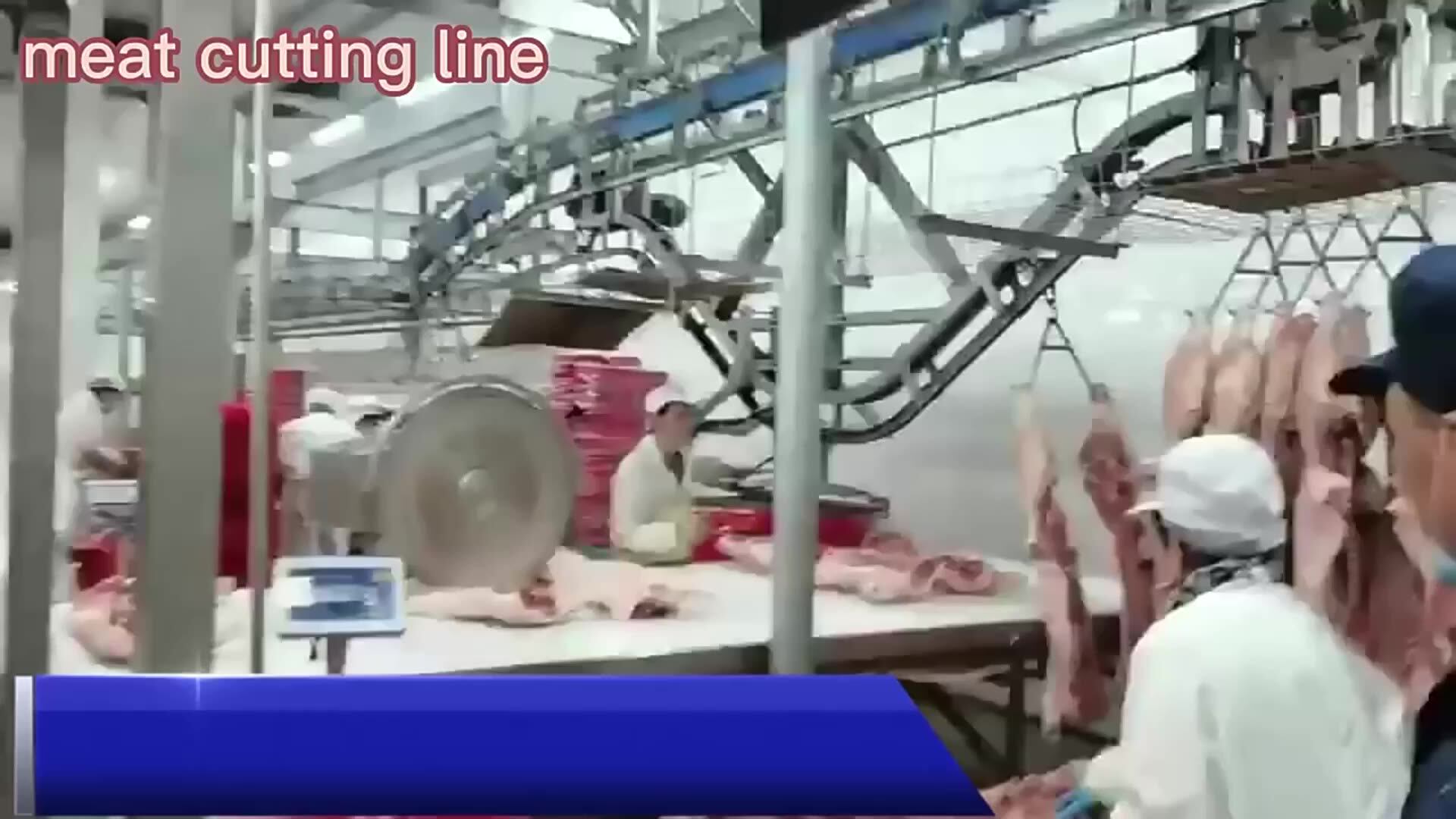 Slaughterhouse Workshop Meat Deboning Line With Crate Washer Machine ...