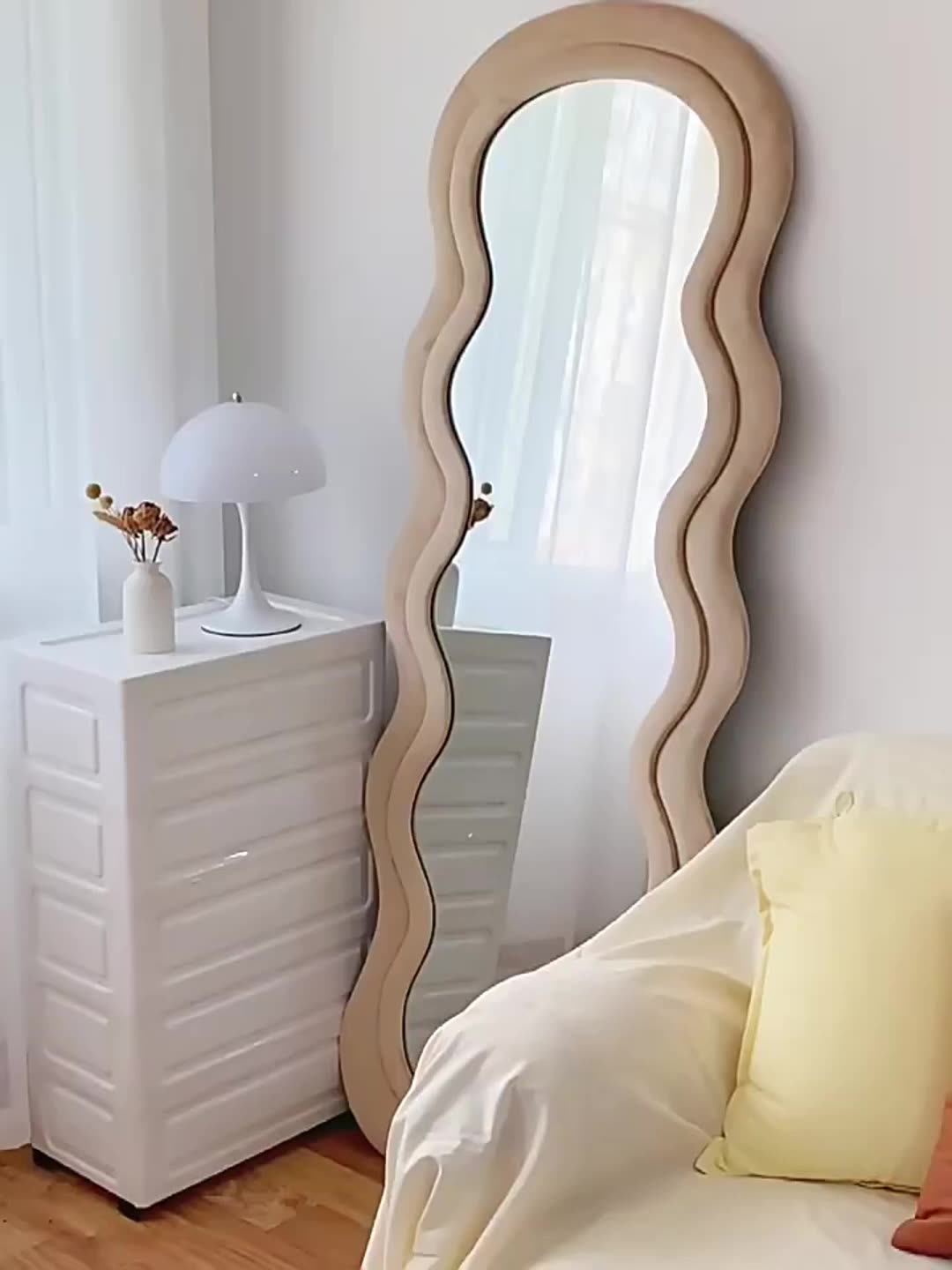 Modern Furniture Flannel Irregular Fabric Decorative Wavy Floor Velvet ...