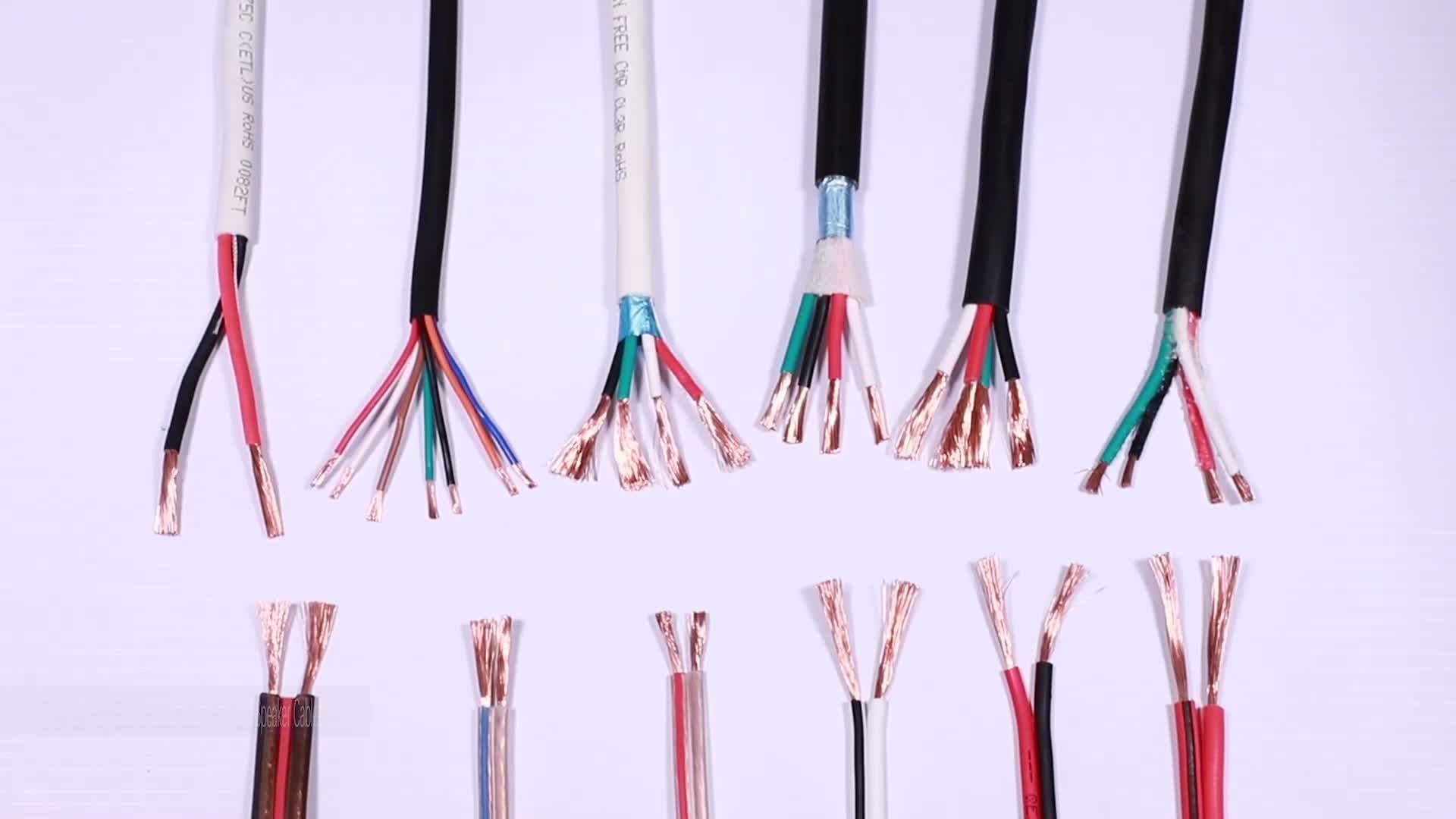 10 / 12 / 14 / 16 / 18 Awg 2 / 4 / 8 Core Ofc Oxygen Free Audiophile ...