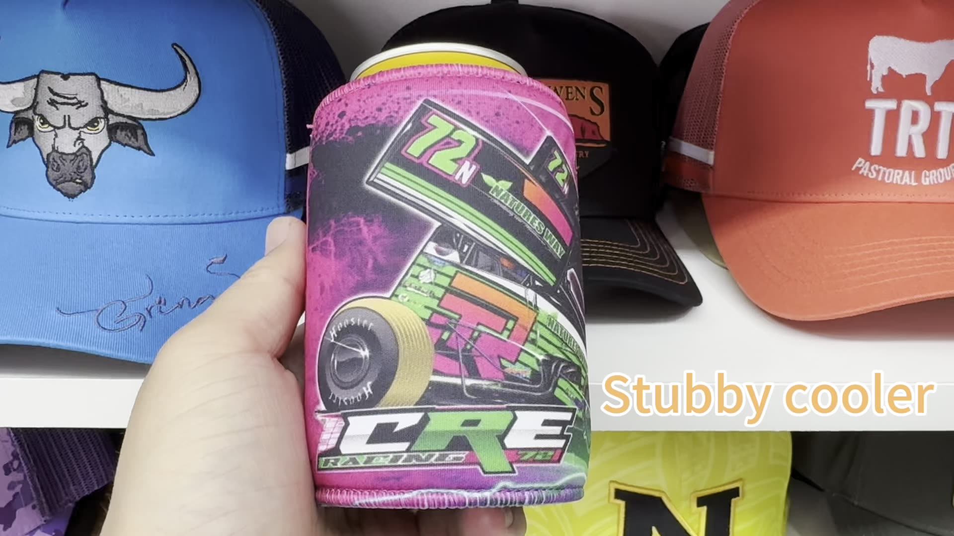 Custom Printed Logo Stubby Cooler Pattern Neoprene Personalized ...