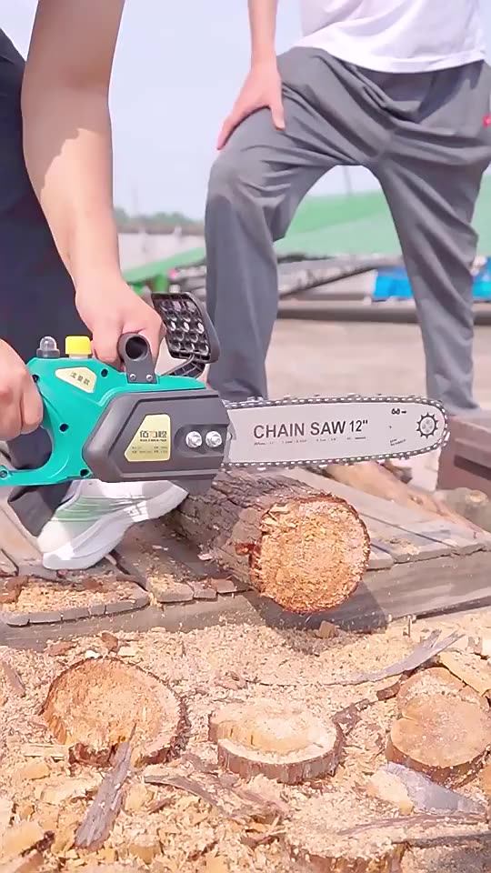 10 Inch Portable Handheld Cordless Chainsaw Lithium Battery Powered ...