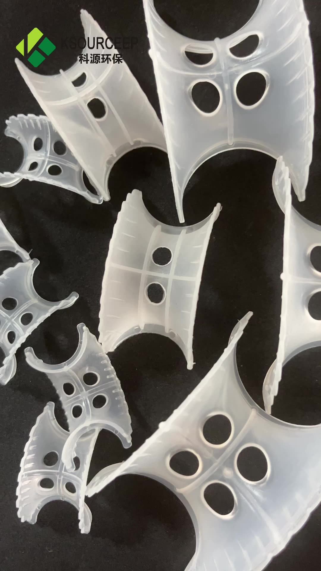 Chemical Random Tower Packing 25mm 50mm Serrated Edges Plastic Super ...