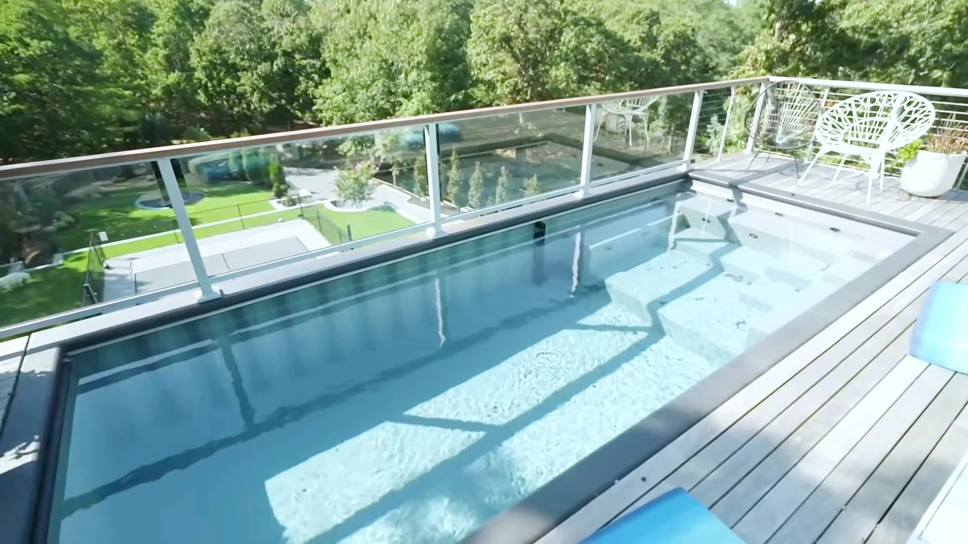 Large 20ft 40ft Shipping Container Swimming Pool Glass Window Outdoor ...