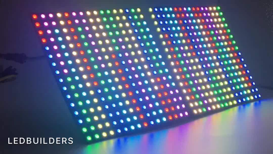 16x16 256 Pixels Ws2812b Digital Flexible Led Panel Dream Color - Buy ...