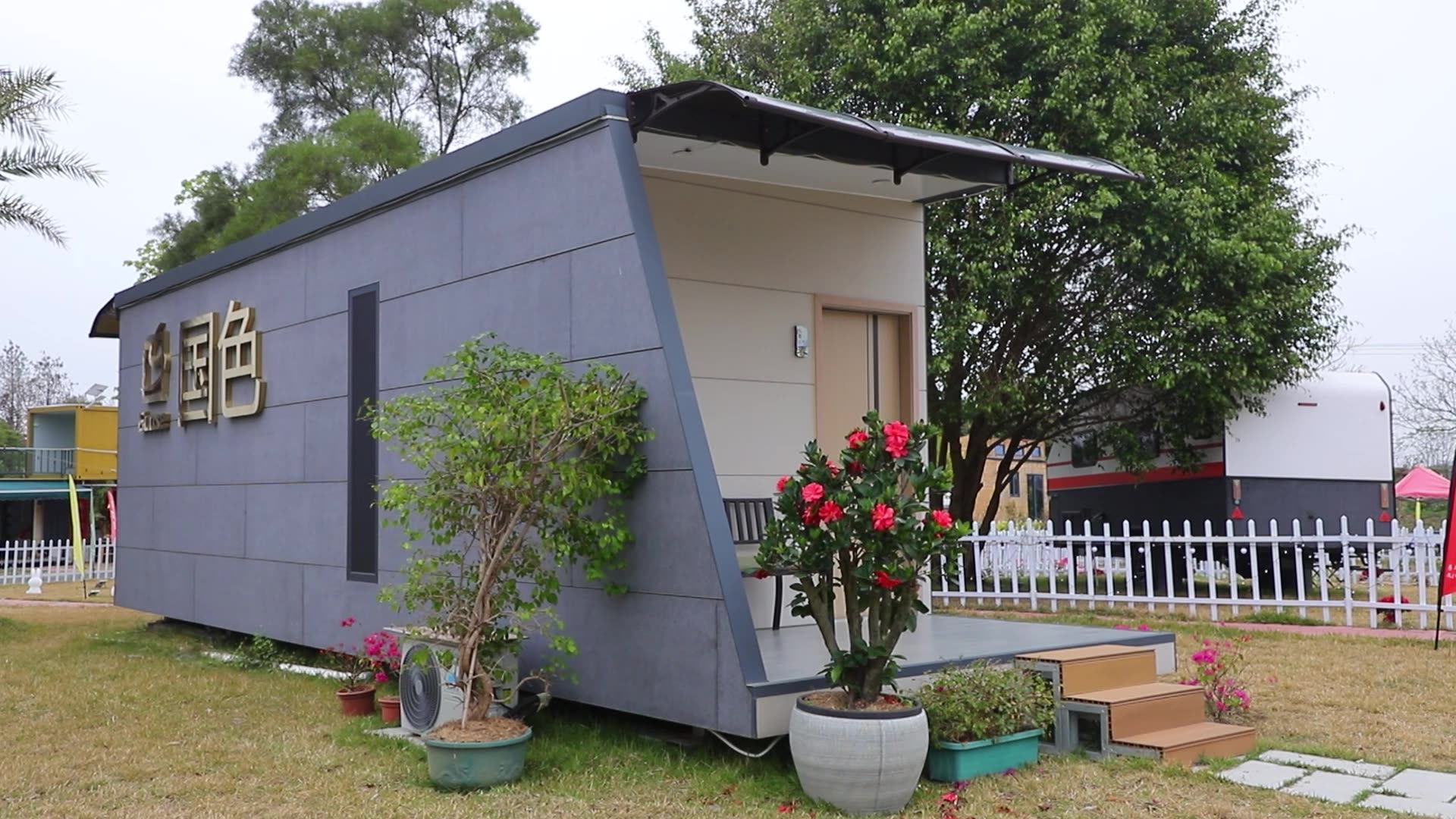 Luxury 40ft Fast Assembly Aluminum Prefab House Resort Container House ...