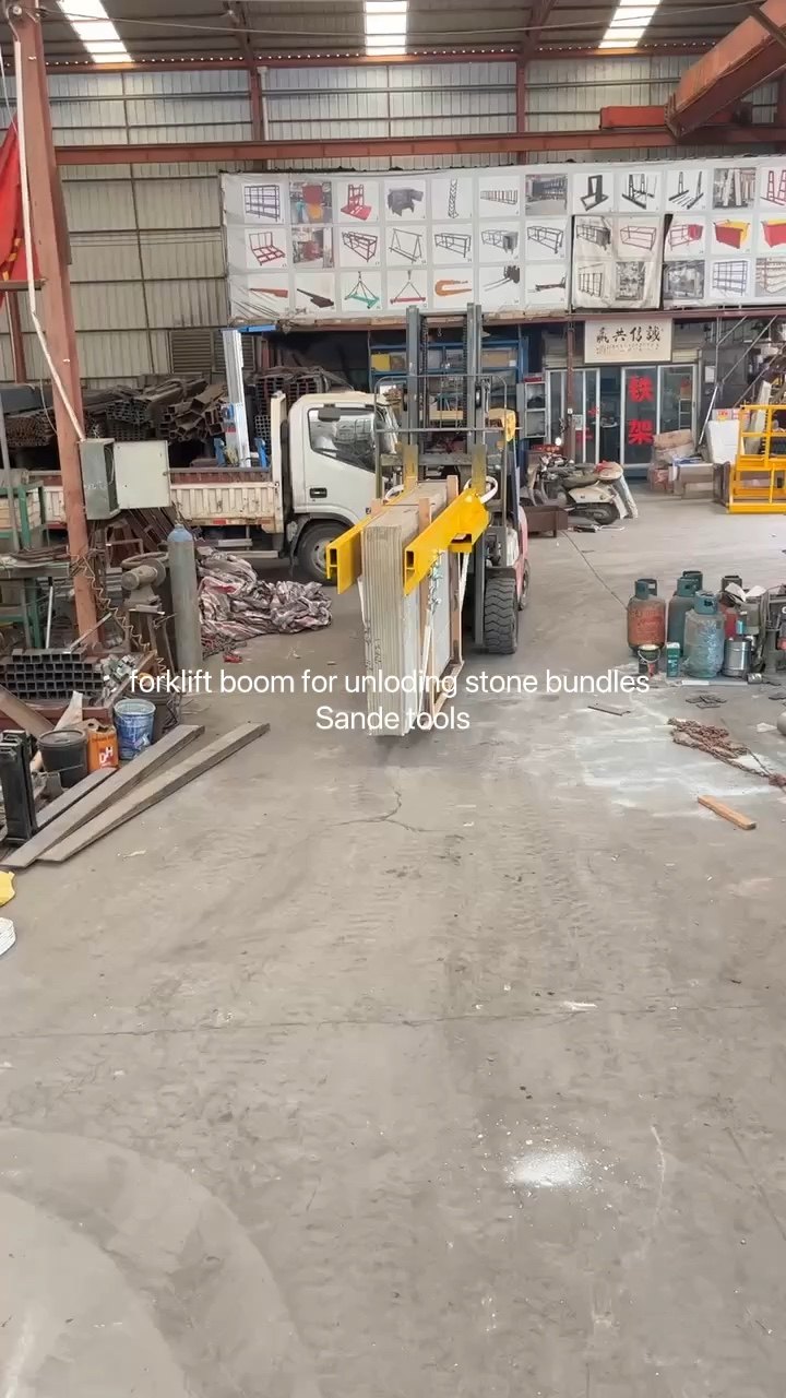Sande Sale Stone Slab Handler Solutions Double Forklift Boom Container ...