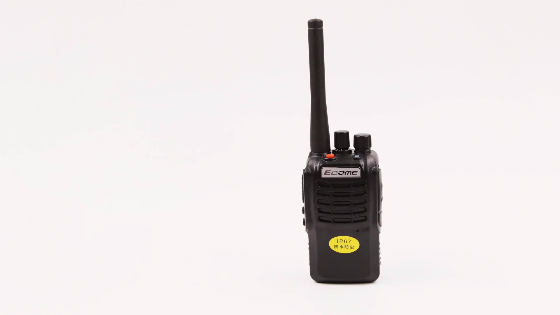 Long Range Wireless Woki Toki Ecome Et-518 Small Uhf Vhf Walkie-talkie ...