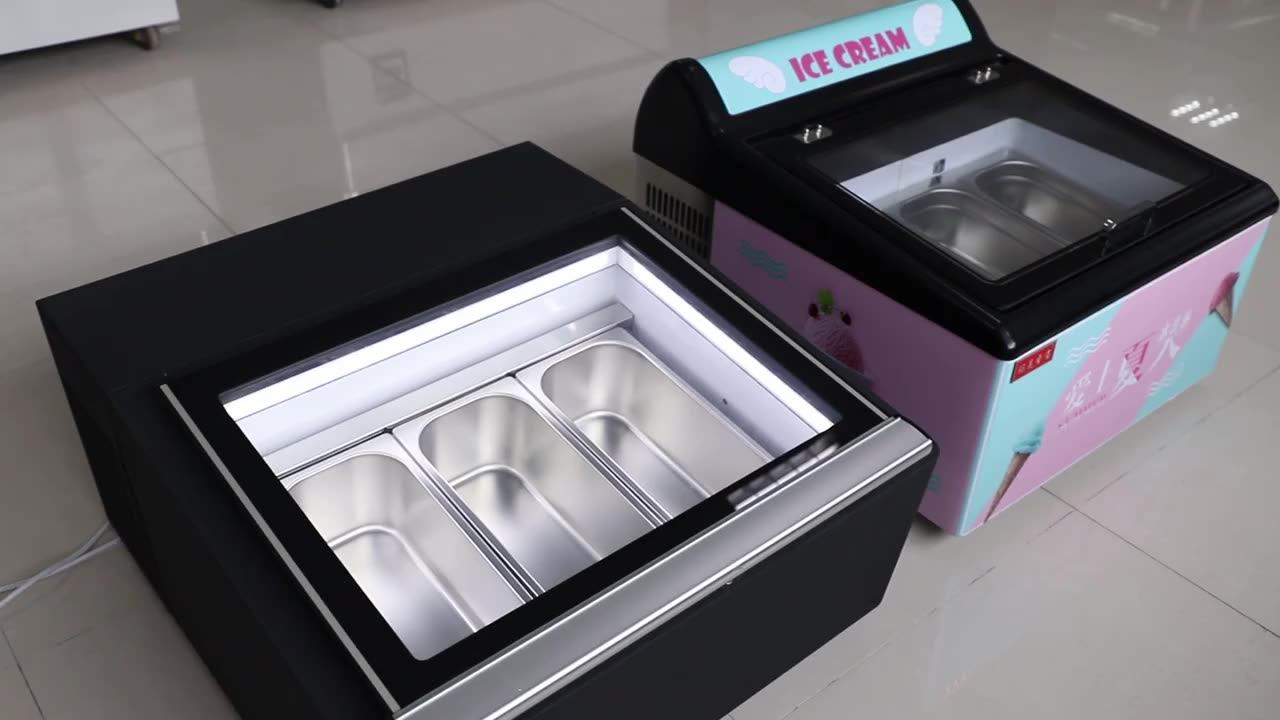 Small Display Refrigerators Counter Top Showcase Mini Ice Cream Display ...