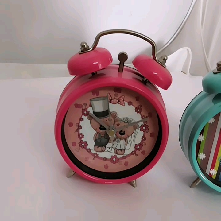 Custom Face Double Ring Bell Metal Desk Alarm Clock - Buy Desk Clock ...