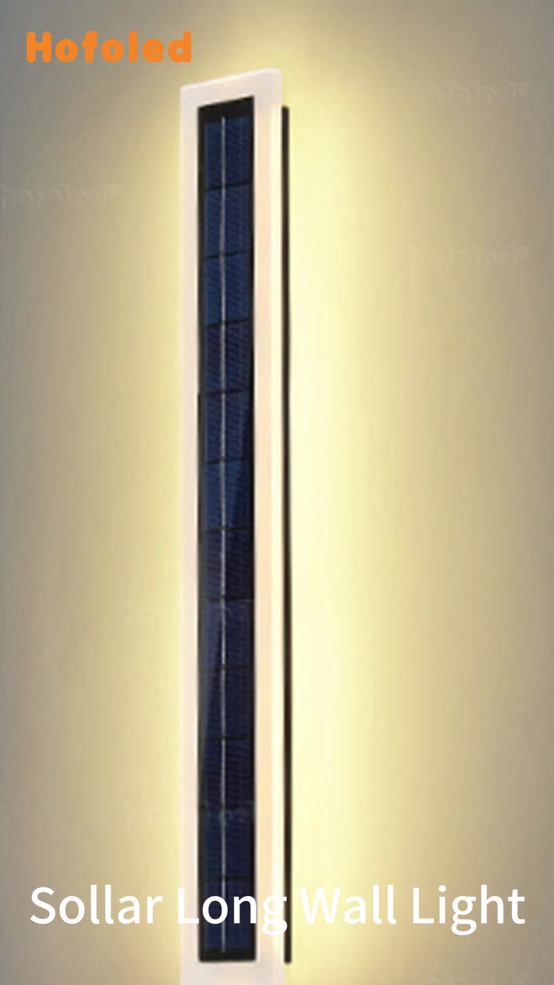 Exterior Led Lights Solar Powered Sconces Wall Lighting Aluminum And ...