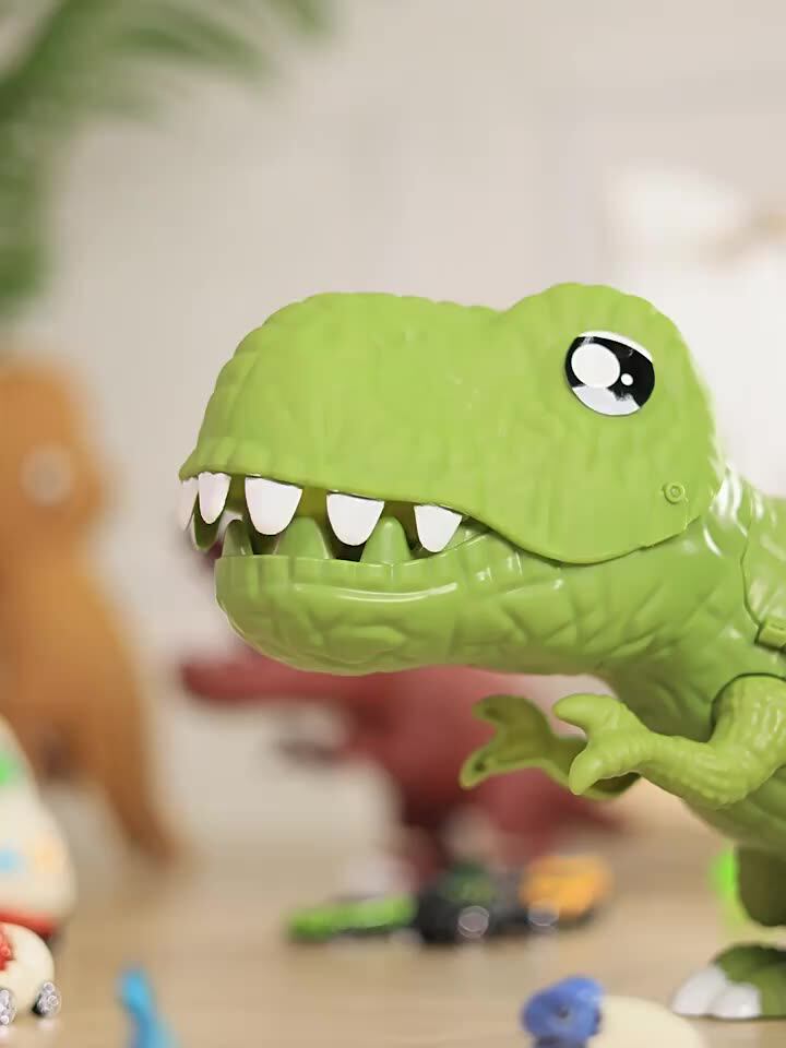 Dinosaur Shape Shifting Toy Car Assemble Set Railway Toys Track ...
