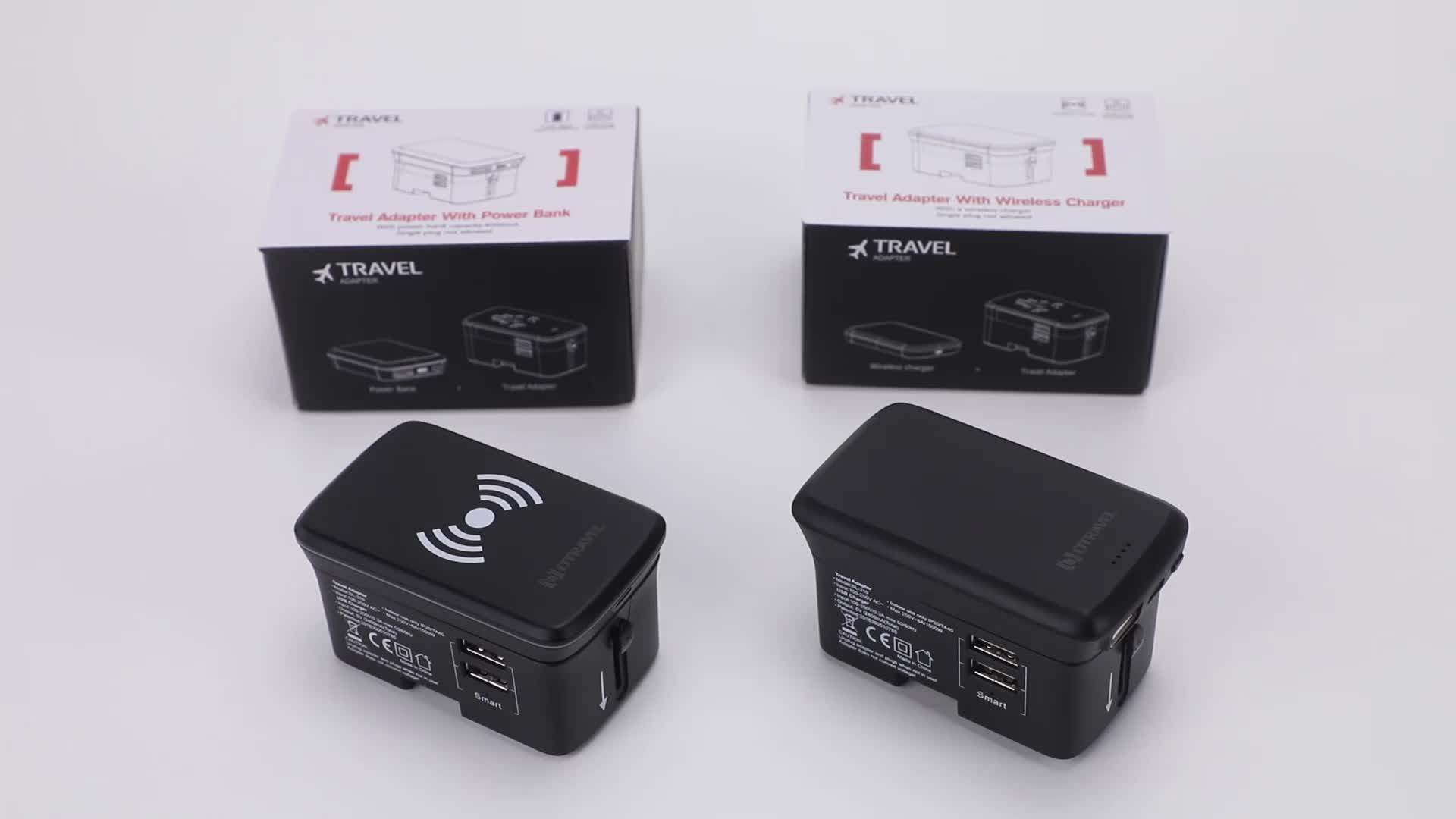 Hotel Guest Gifts Travel Adapter Universal With 4000 Mah Powerbank ...