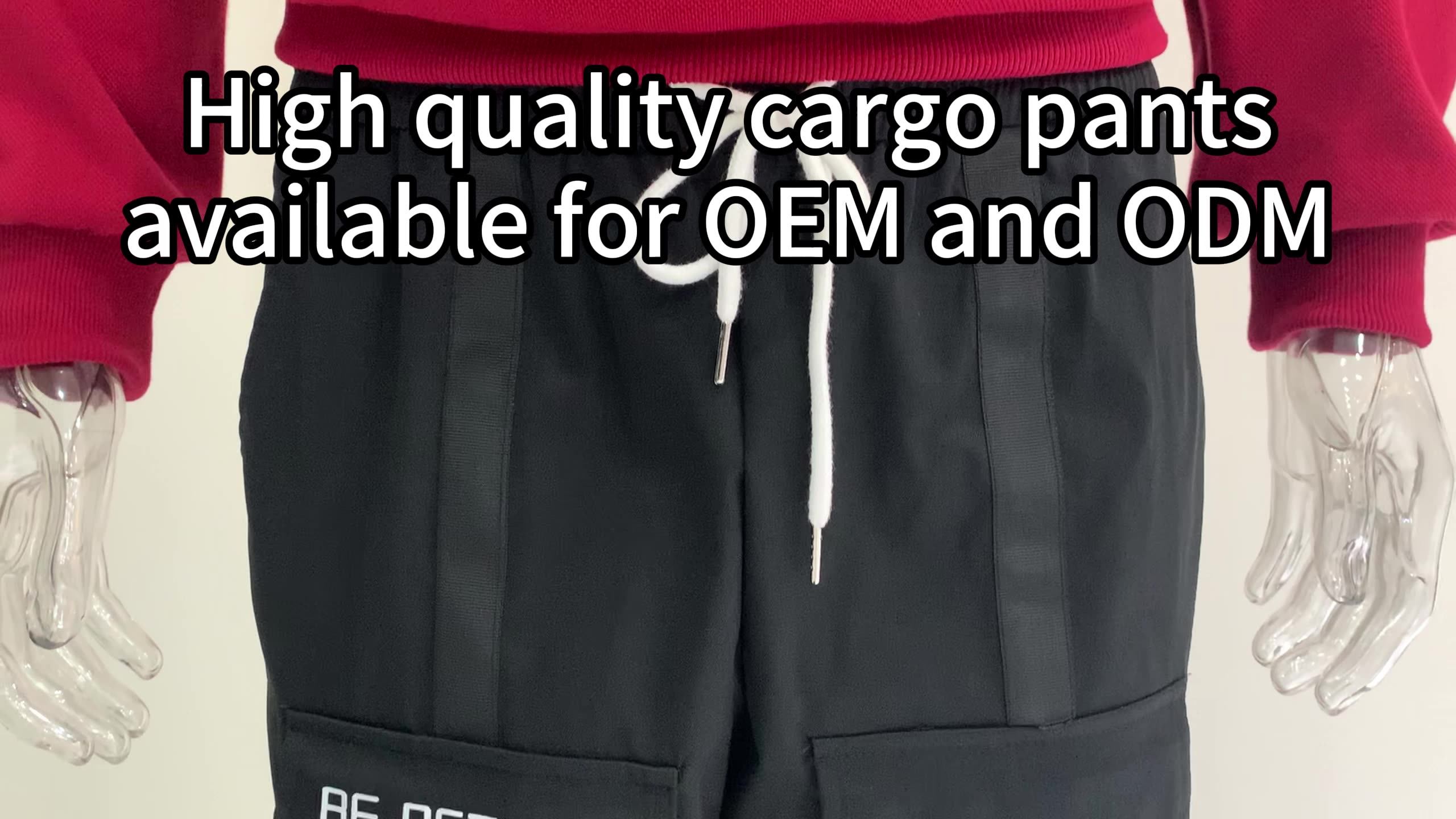 Wholesale Oem Cargo Pants Streetwear Cotton Pants Khaki Track Cargo ...