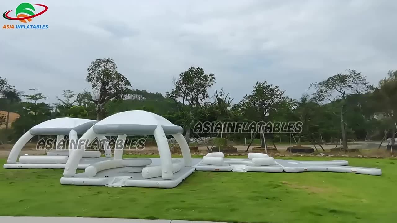 Customized Inflatable Aqua Floating Island Lake Sea Floating Party Bana ...