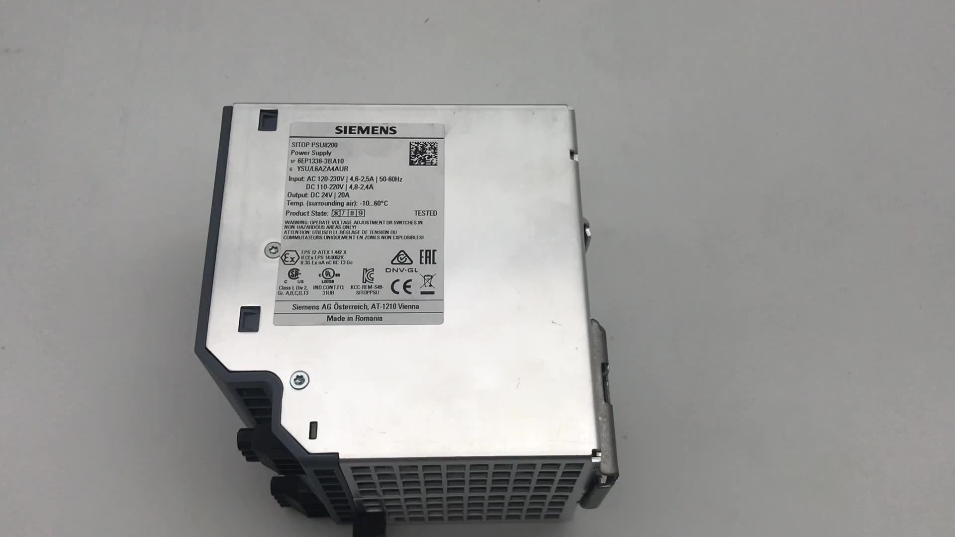 Siemens 6ep1336-3ba10 Sitop Psu8200 20 A Stabilized Power Supply Input ...