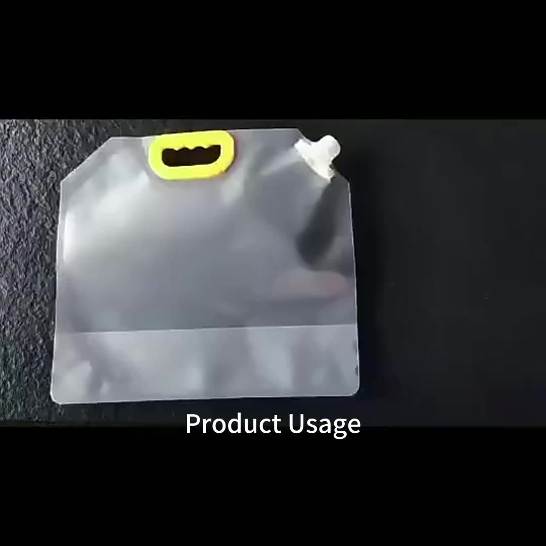 Plastic Motor Oil Leak Proof Spout Pouch Bag Transparent Eco Friendly ...