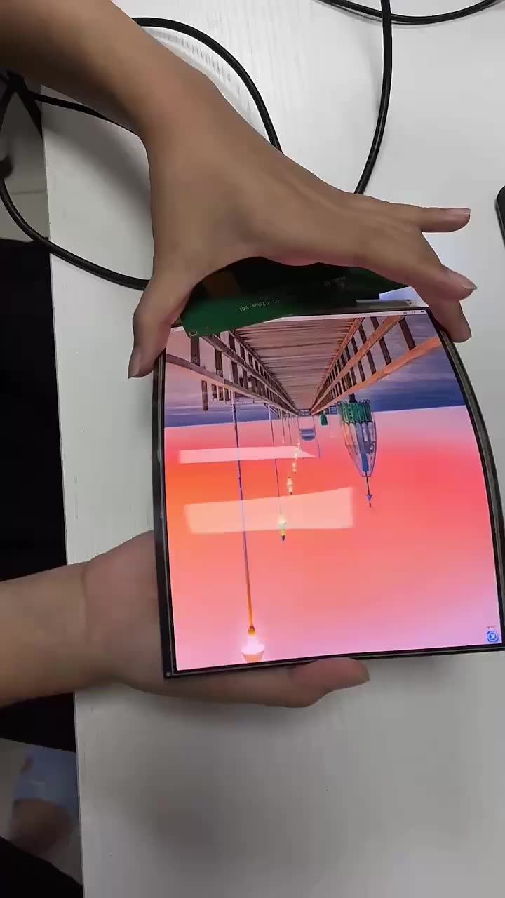 Custom Flexible OLED Display - 960x162 for Wearables