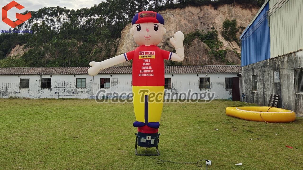 Outdoor Custom Wavy Arm Man Air Dancer Giant Inflatable Dancing Man Sky ...