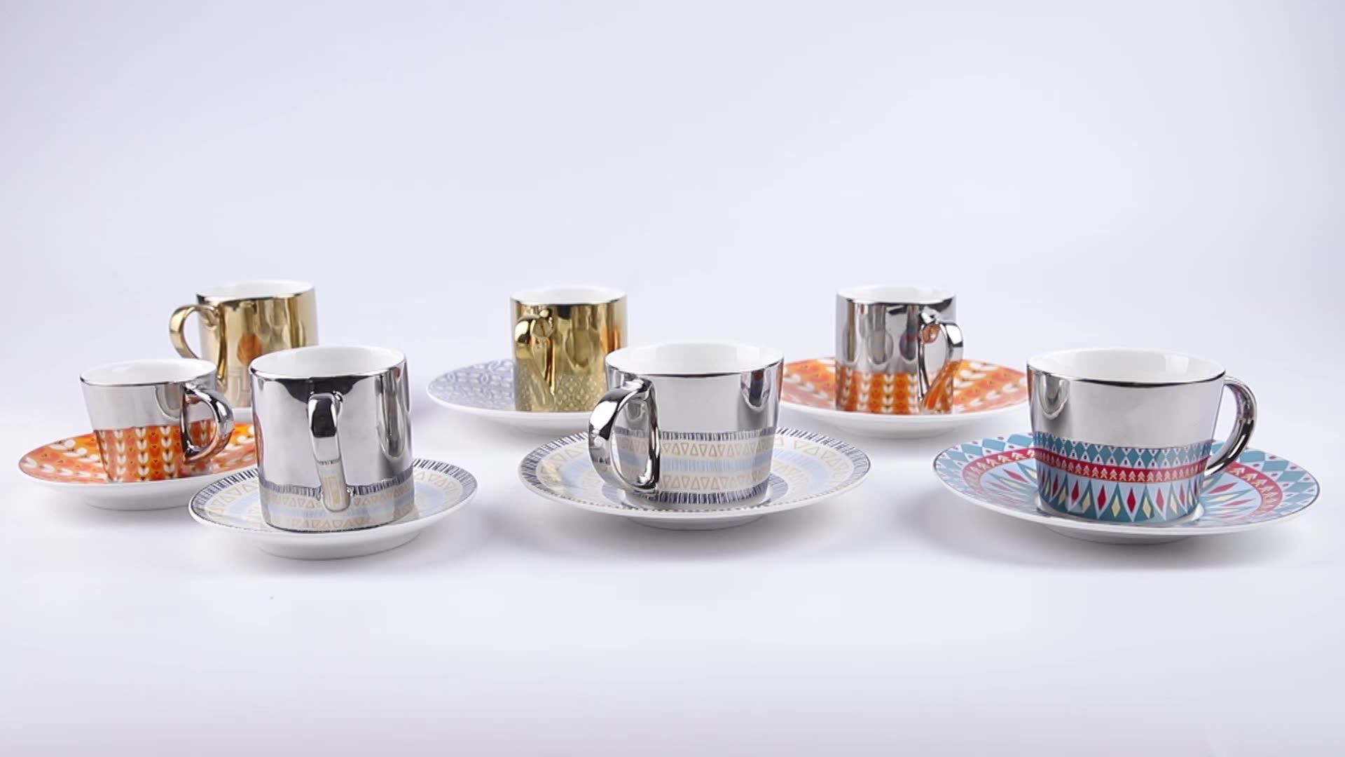 Fashion Design Manufacturers Eco Friendly Ceramic Tea Coffee Mirror Cup ...