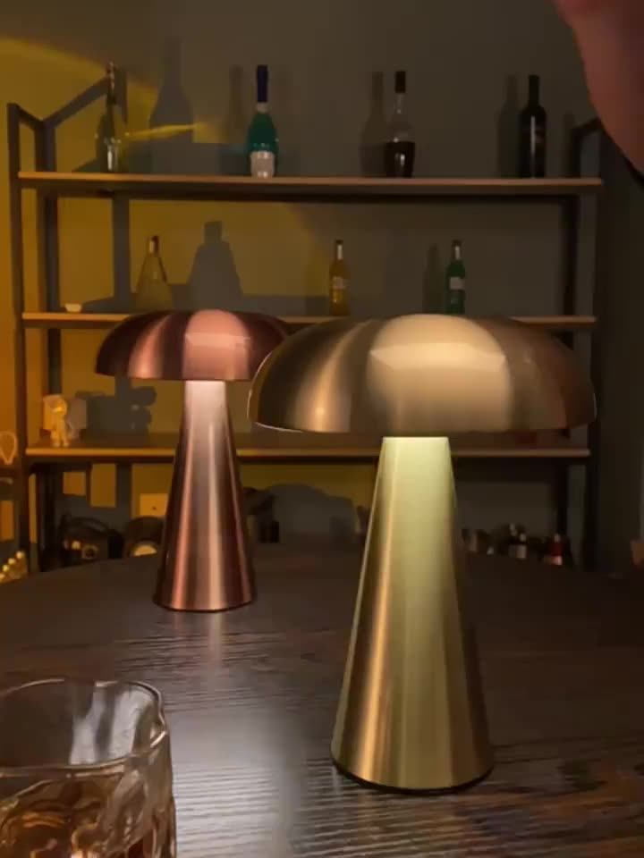 Creative Retro Metal Led Bar Table Lamp Rechargeable Restaurant Outdoor ...