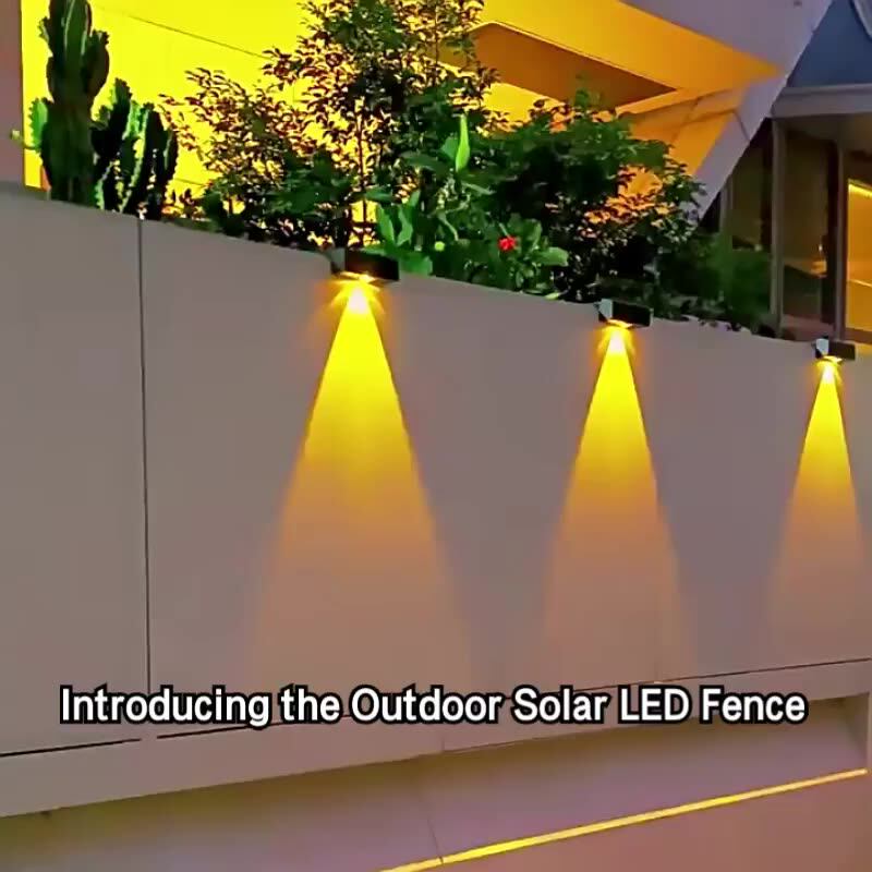 3 Led Strip Wall Solar Light Ip65 Fence Solar Lights Outdoor Wall ...