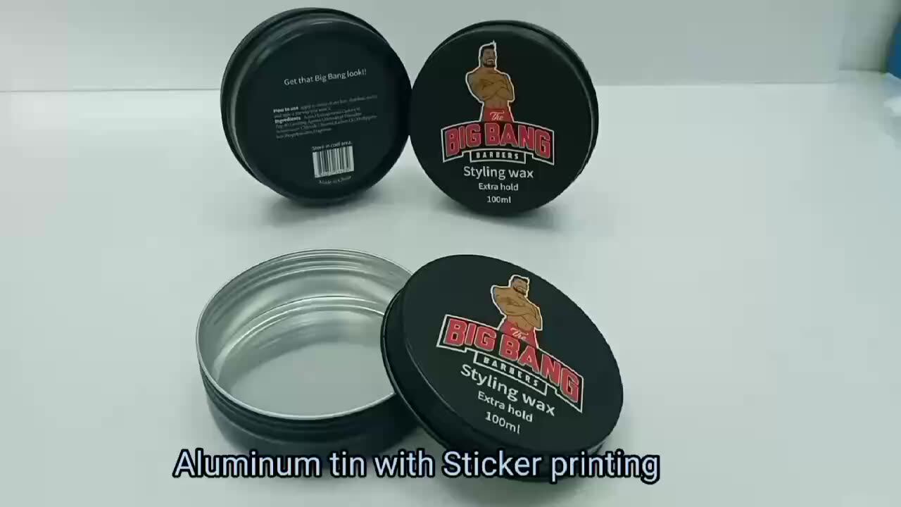 Container Jar Airtight Aluminium Tin Pomade Metal Portable Waterproof ...