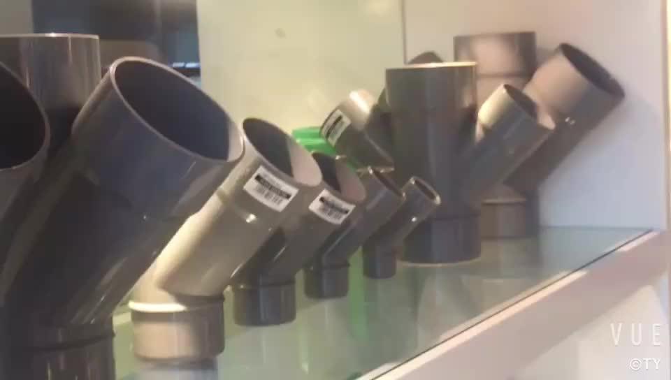 Plastic Pipe Fittings Pvc Upvc 45 Degree 3-way Straight Cross - Buy Pvc ...