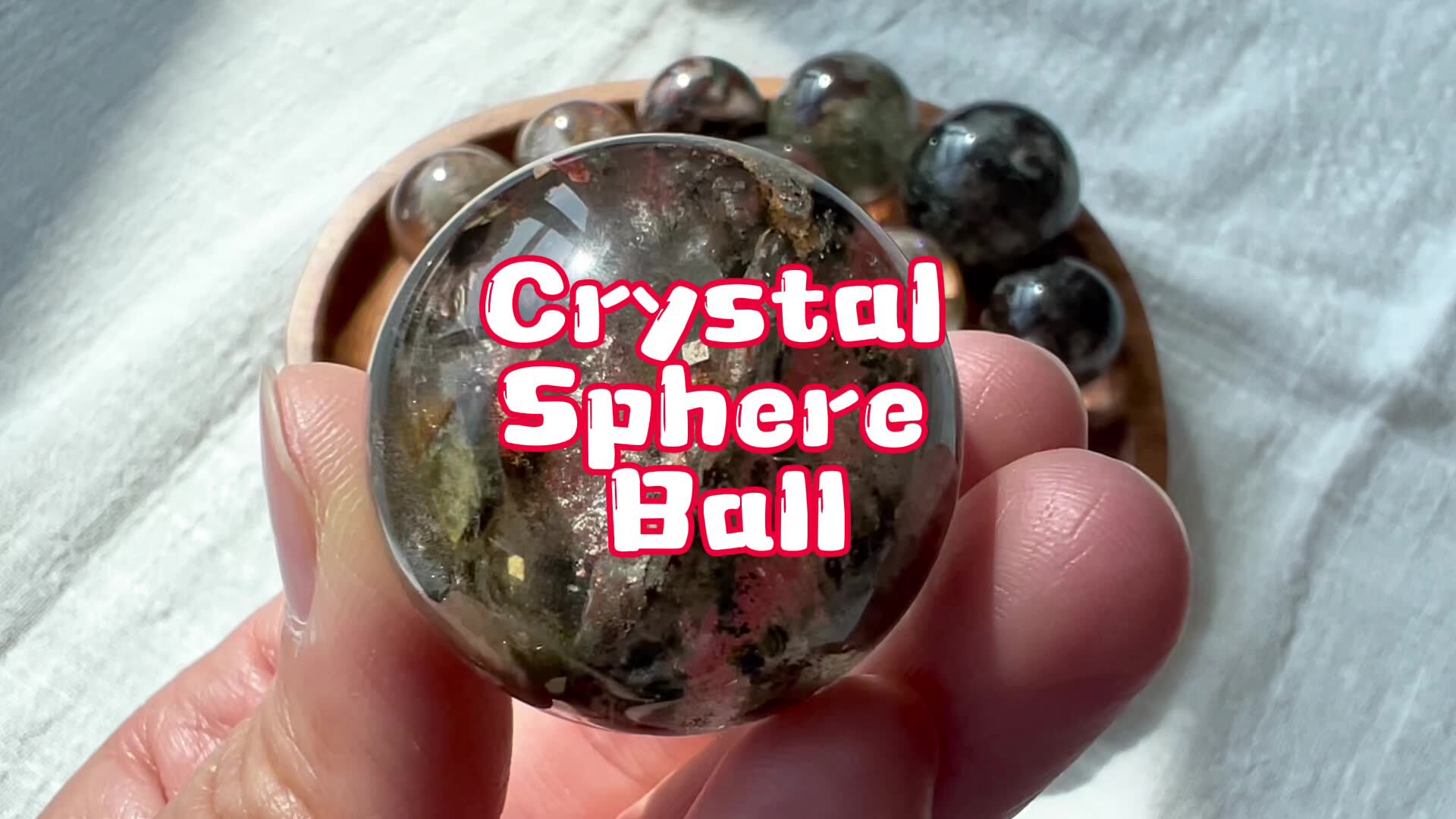 Garden Quartz Sphere Crystals Bulk Healing Stones Gems Phantom Ghost ...
