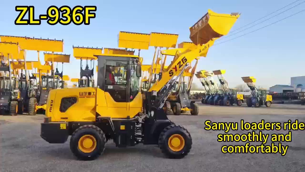 Shanyu Zl-936f Wheeled Skid Steer Wheel Loader Cost-effective Yunnei ...