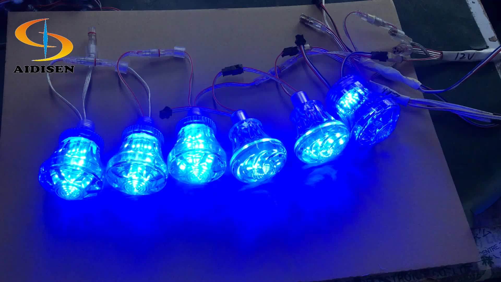 60mm Programmable Pixel Turbo Light Dc24v Rgb Led Lights For Amusement ...