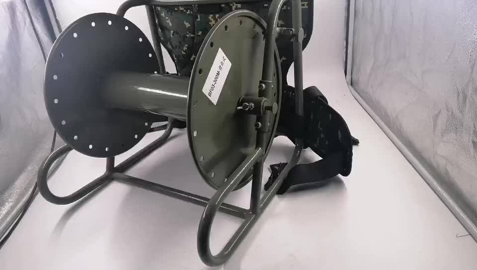 Cable Reel Backpack Metal Housing Portable Tactical Cable Drum Army ...