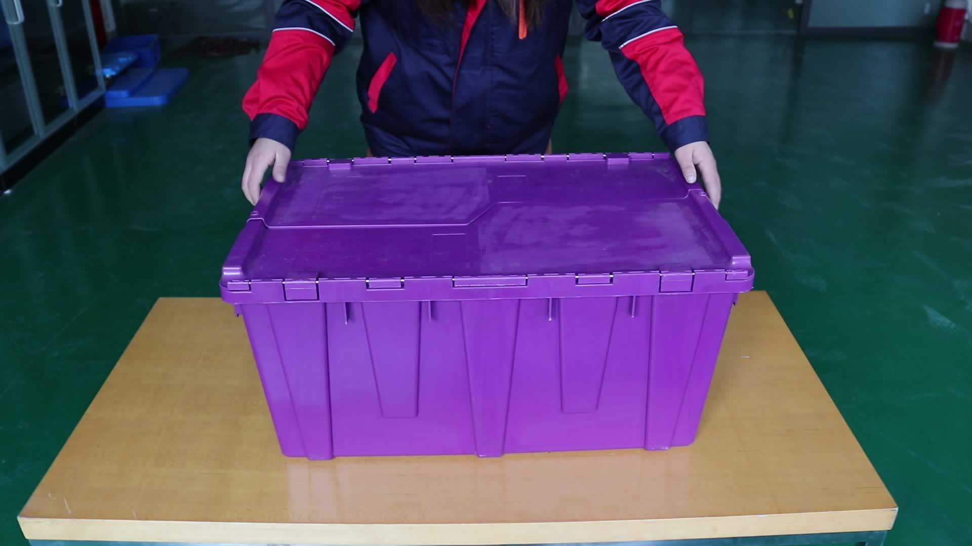 Join Heavy Duty Stacking Container Nest Box Industrial Plastic Storage ...