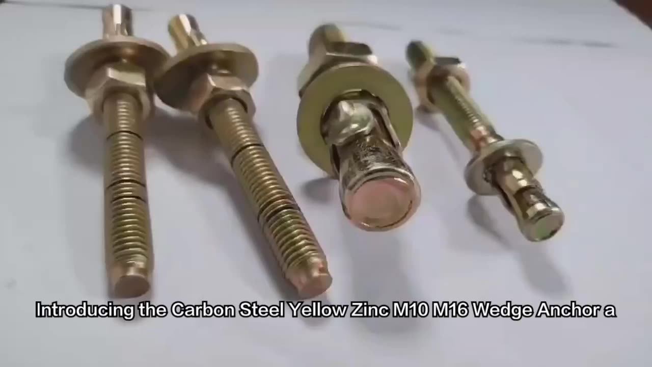 Expansion Bolt Yellow Zinc Wedge Anchor Expansion Bolt Built-in ...
