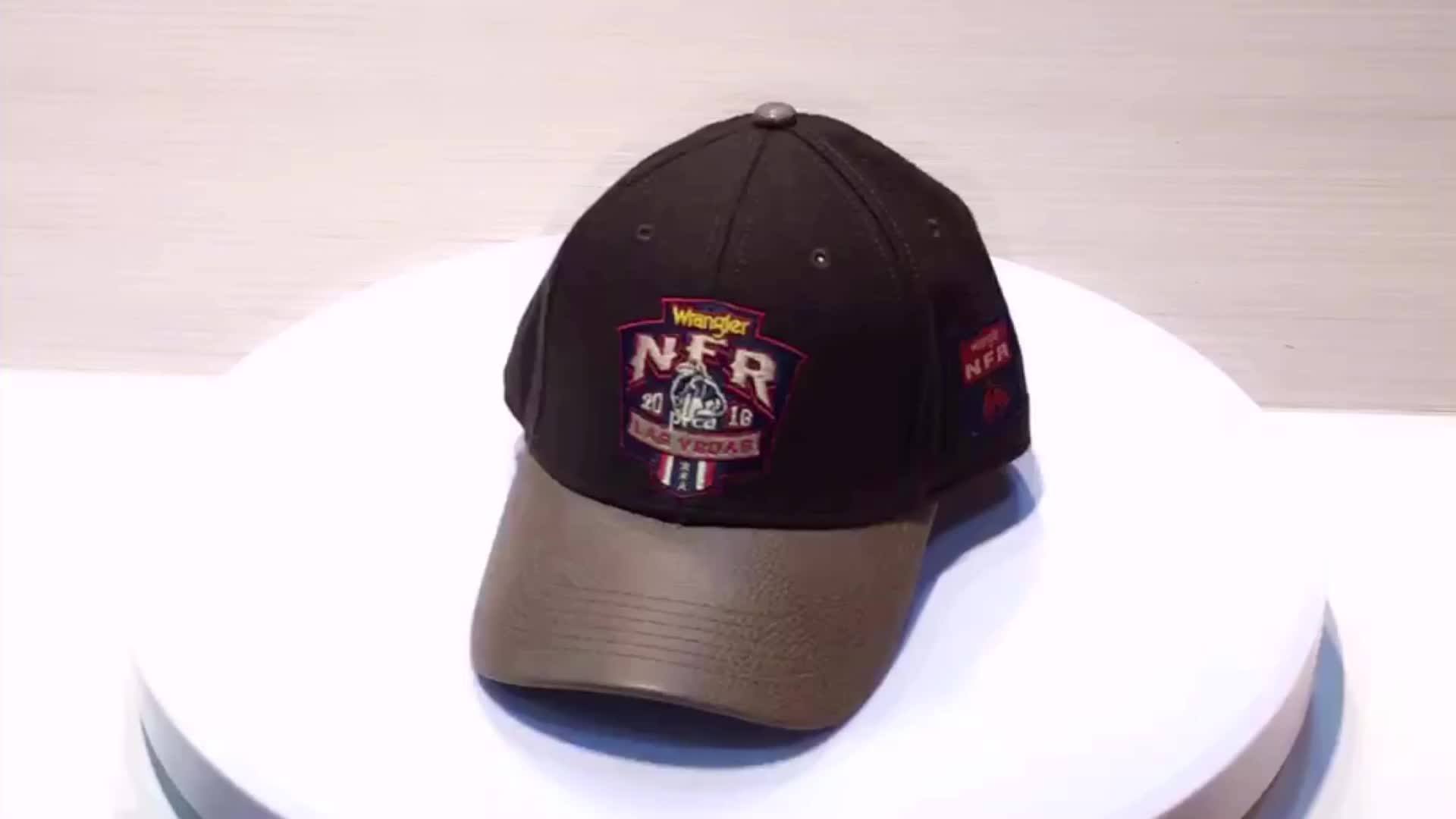 Wholesale 6 Panel Structured Embroidered Wool Baseball Cap With Metal ...