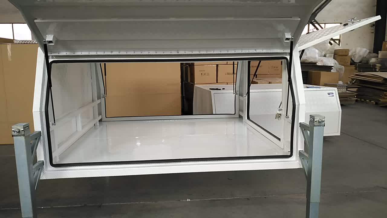 Truck Aluminum Black Truck Tool Box Truck Canopy With Jckoff Bh-c2400jb ...