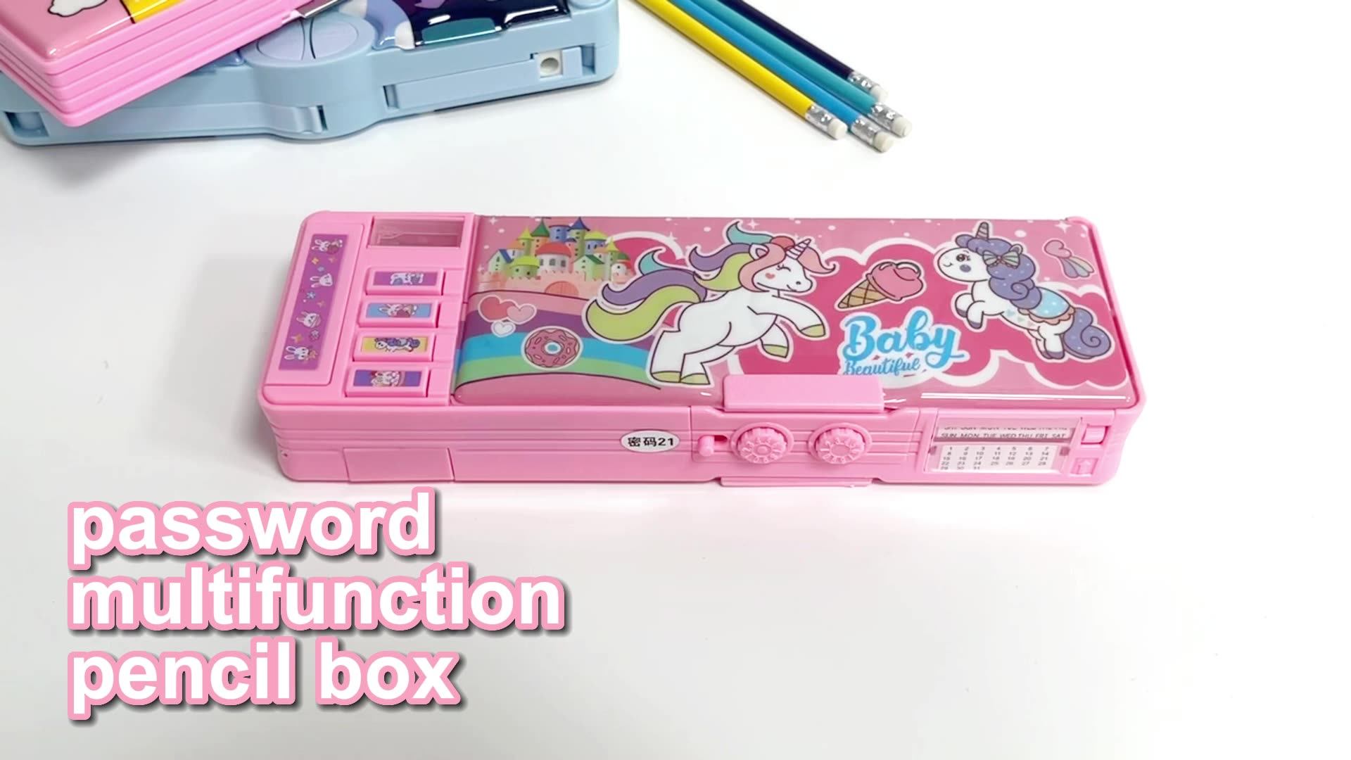 Beyond Kawaii Plastic Pvc Multifunctional Pencil Box,Pop Out Up ...