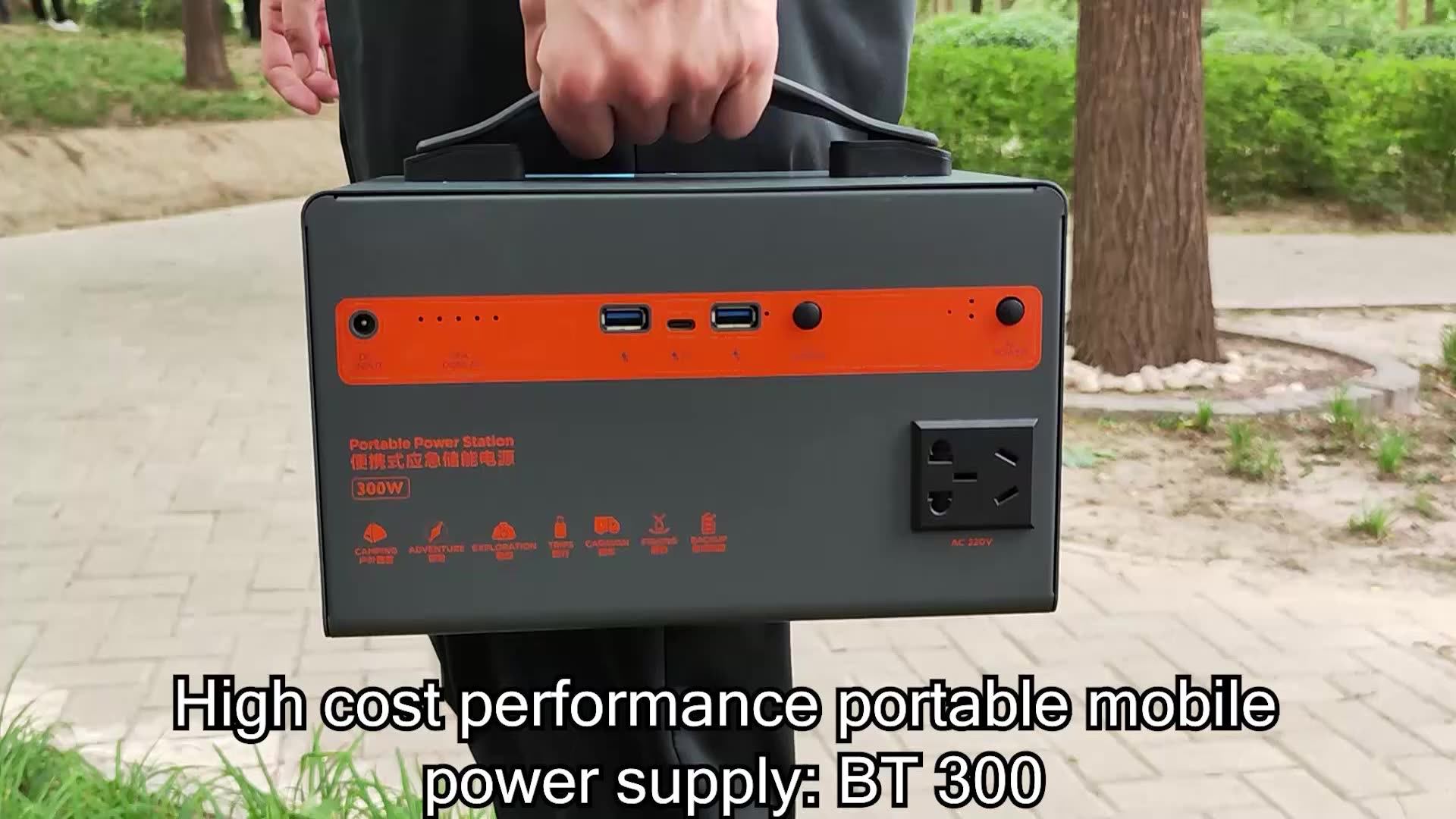 Customizable Portable Power Station And Solar Generator 300 Peak Watts ...