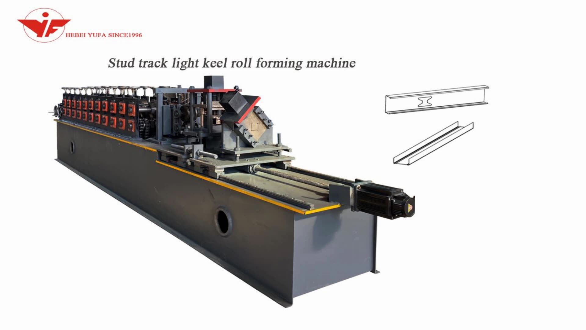 Stud And Runner Truss Profile Light Gauge Steel Framing Roll Forming Machine - Buy Steel Stud ...