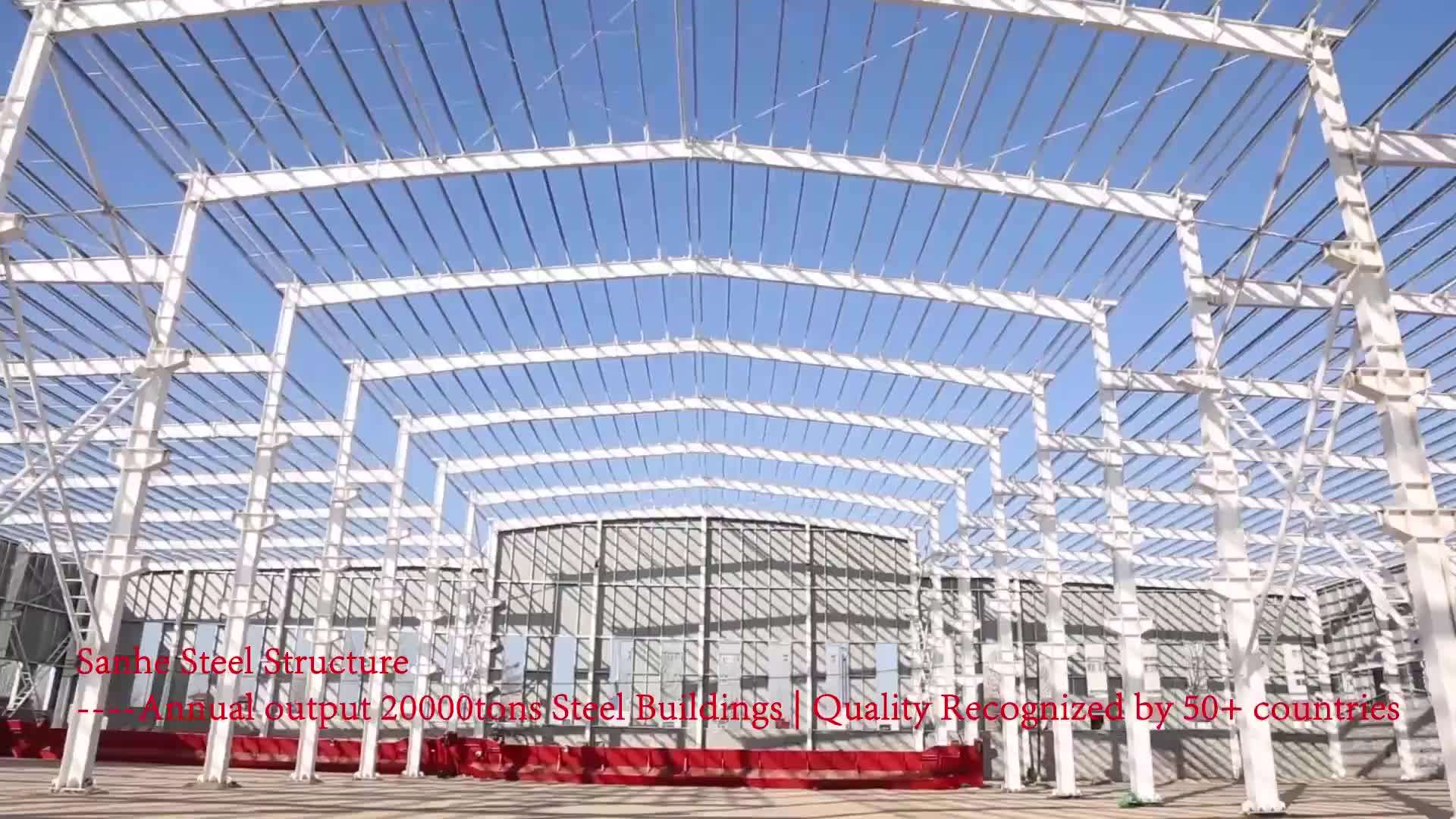 China Industrial Steel Structure Building Prefabricated Hall With Free ...