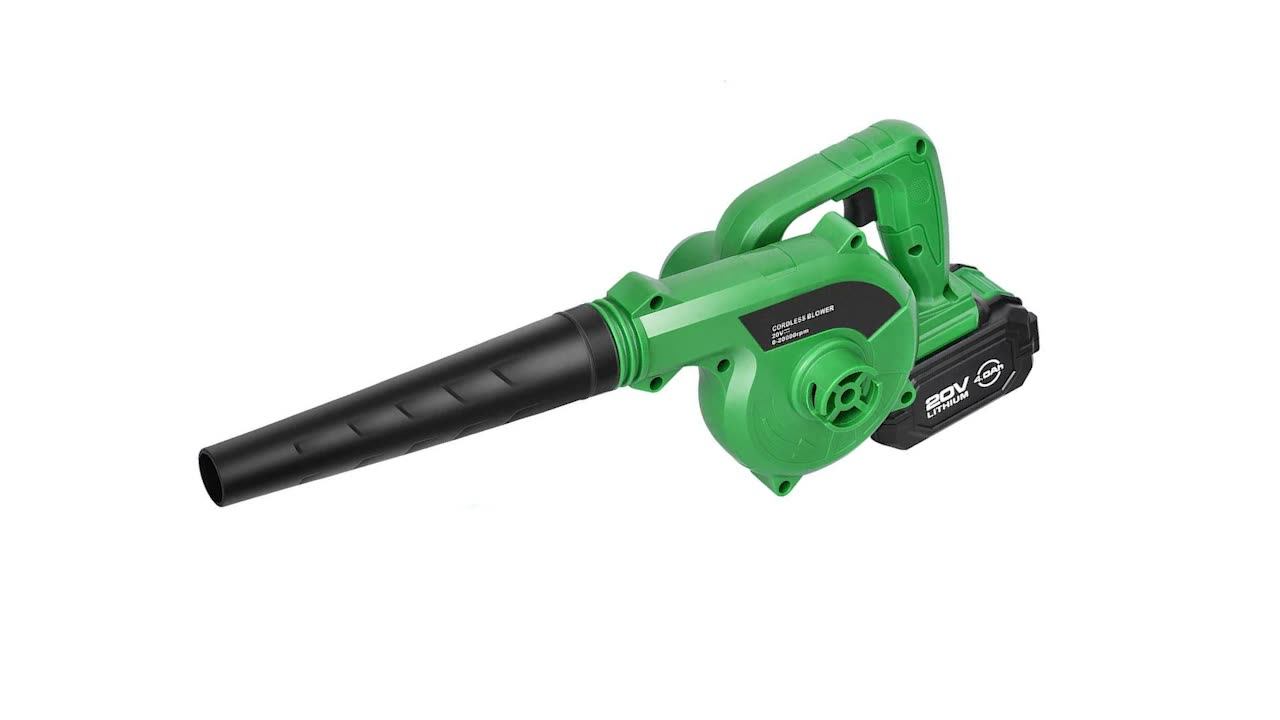 21v Electric Battery Powered Outdoor Mini Air Blower Cordless Leaf ...