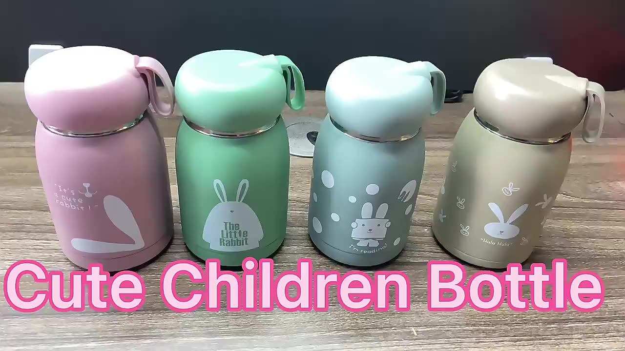Children Cute Rabbit Thermos Small 18/8 Stainless Steel Wide Mouth ...