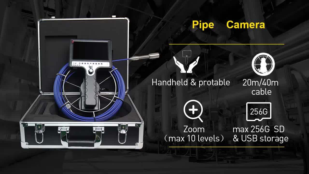 Wopson 23mm Head 7 Inch Monitor Endoscope Drain Sewer Underwater Cctv ...