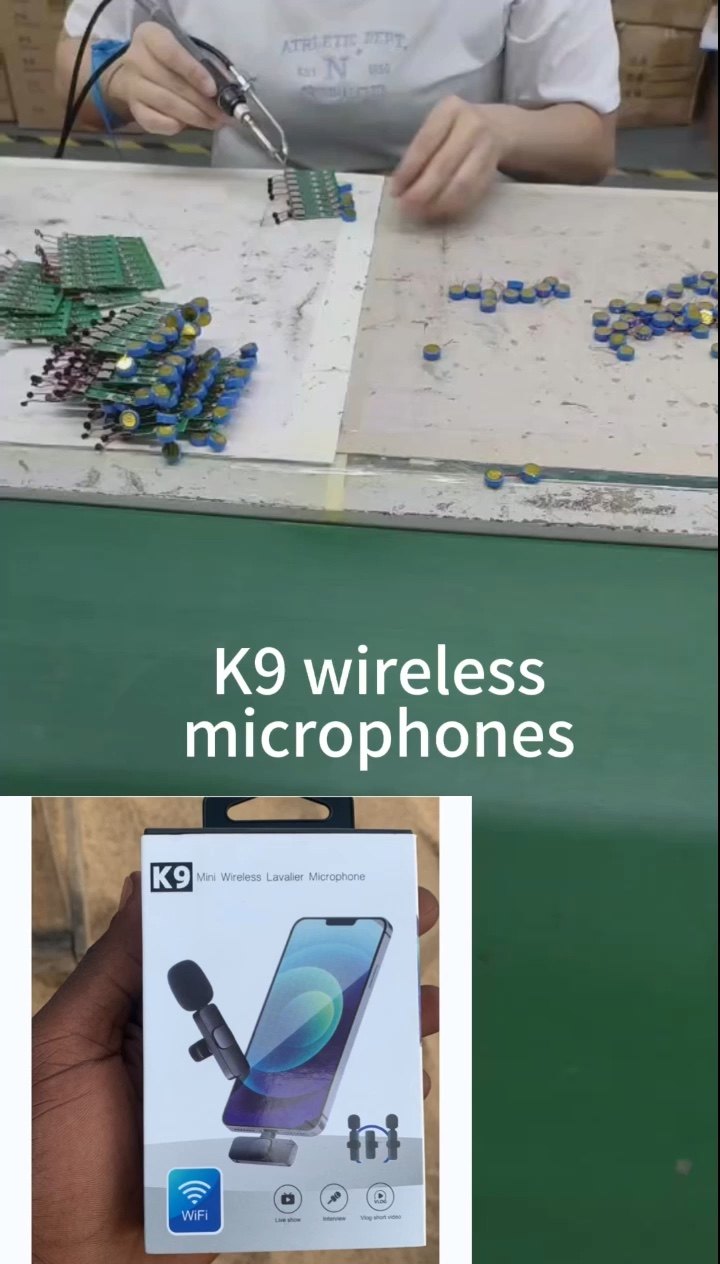 Microphone Lavalier K9 Wireless Mic For Iphone Lapel Collar Microfono ...