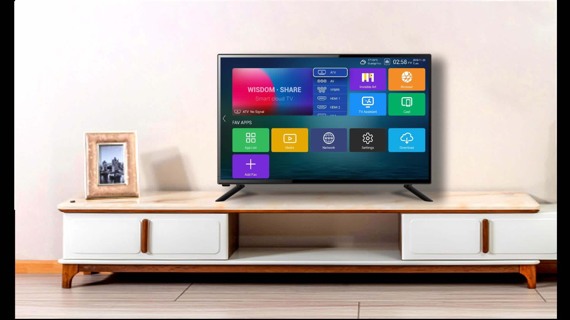 High Performance Promotional Full Screen 43 50 55 Inch China 4k Digital ...
